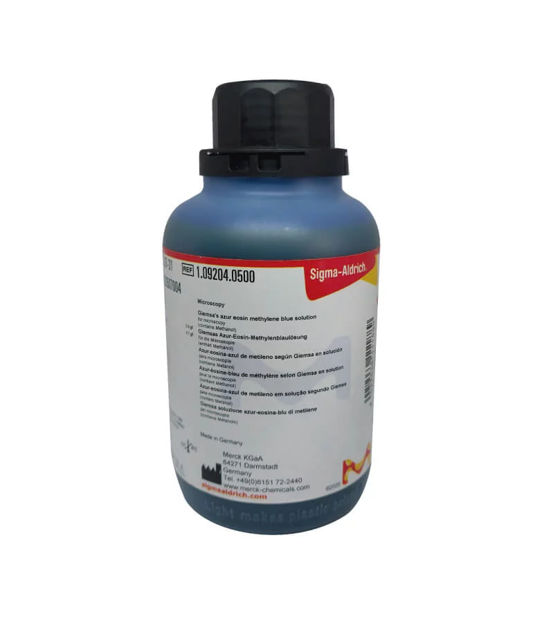 COLORANTE DE GIEMSA, SOLUCION MADRE, FRASCO POR 500 ML. MARCA MERCK | Purifluidos